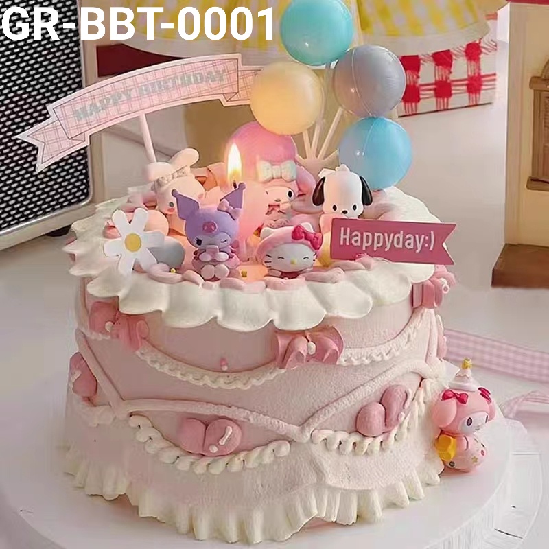 Jual GR-BBT-0001 Topper hiasan kue cake decoration dekorasi balon hati ...