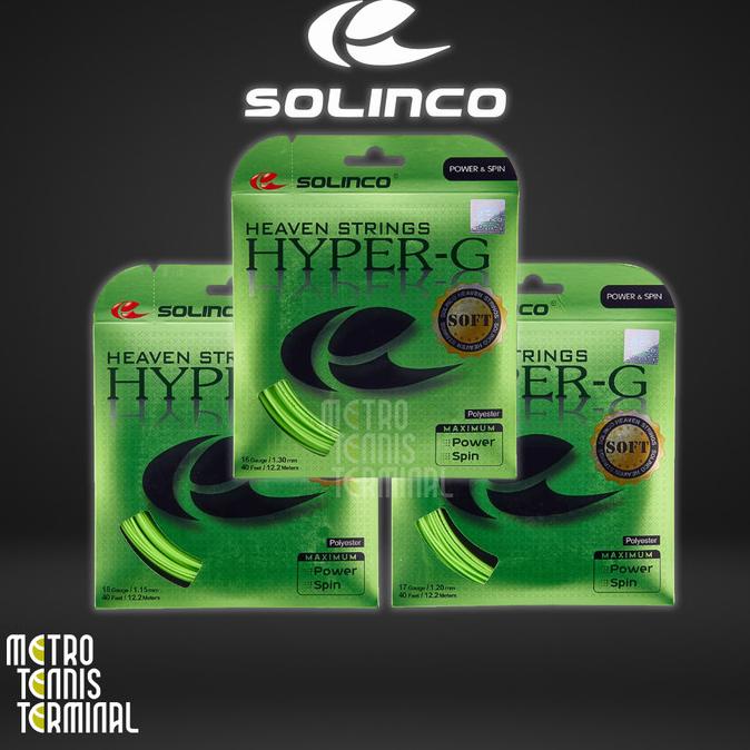 Jual Solinco Hyper G Soft 16 / 17 /18g String ( Senar Raket Tenis ) | Shopee Indonesia