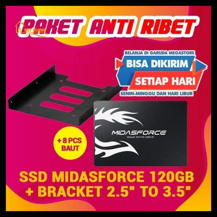 Jual SSD Midasforce 120 Gb + Bracket Paket wily_helmina | Shopee Indonesia