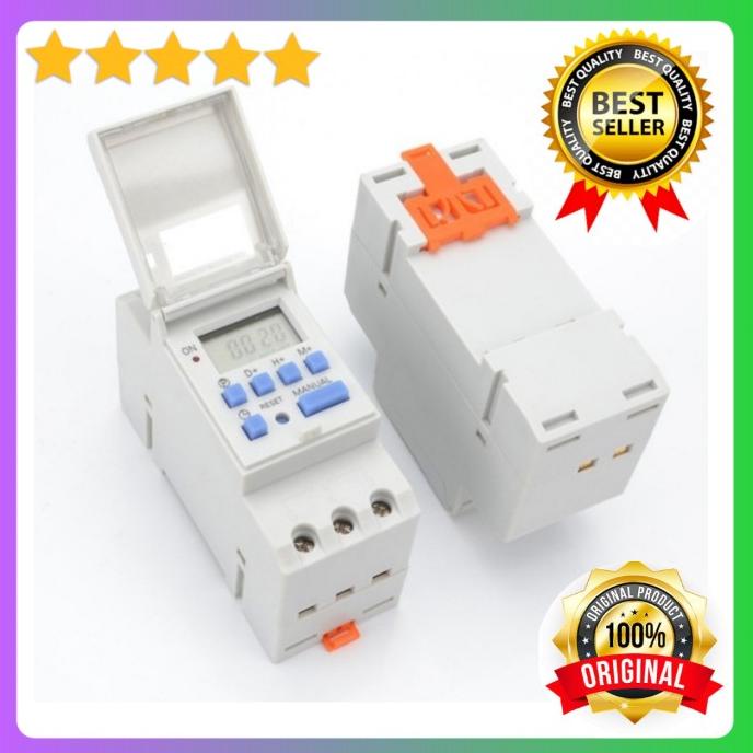 Jual Timer Listrik Digital Time Switch Relay 16A 220V 2000W - Thc15A ...