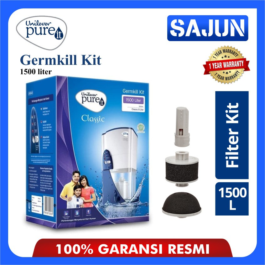 Jual Unilever PURE IT Germkill Kit 1500L Filter Kit Penyaring Air ...