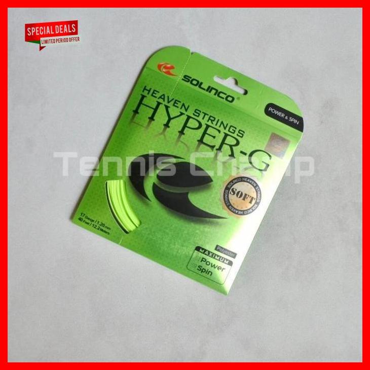 Jual Senar Raket Tenis Solinco Hyper-G Soft Heaven String/ Tennis String aeleashaadasa_ | Shopee ...