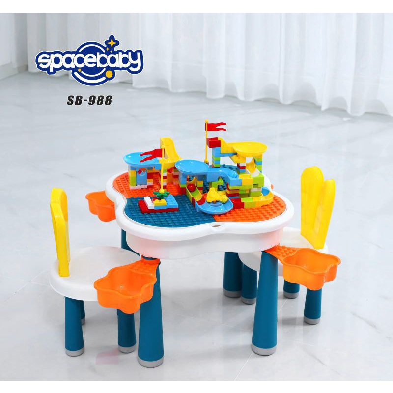 Jual MAINAN ANAK/MAINAN BELAJAR MULTIFUNGSI/MEJA LEGO 988 SPACEBABY ...