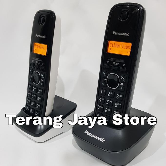 Jual Telepon Wireless Panasonic KX-TG1612 (2 Handset) (Hitam Putih ...