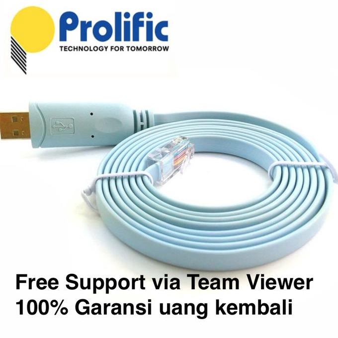 Jual Prolific PL2303RA USB RS232 to RJ45 Console Cable Cisco Fortinet ...