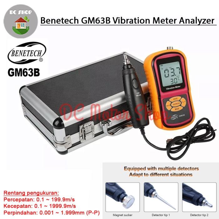 Jual Vibration Meter Benetech GM63B Alat Ukur Cek Getaran Vibrometer Gauge | Shopee Indonesia