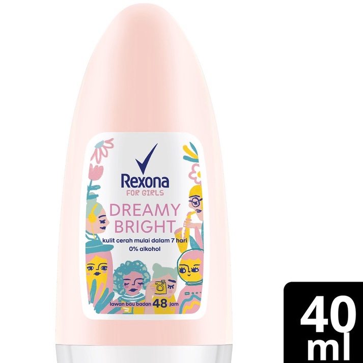 Jual 80 REXONA ROLL ON DEODORANT ANTIPERSPIRANT DREAMY BRIGHT FORMULA ...