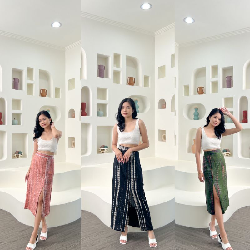 Jual ROK Motif AKAR - Rok panjang - Rok MIDI - Rok span - Korean style ...