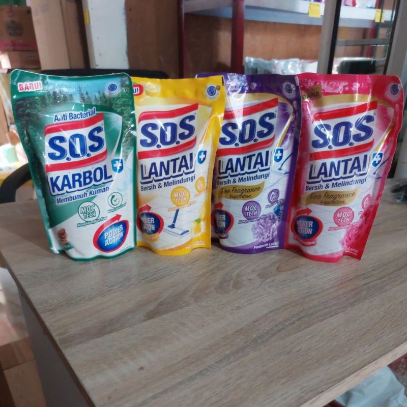 Jual SOS pembersih lantai 375ml | Shopee Indonesia