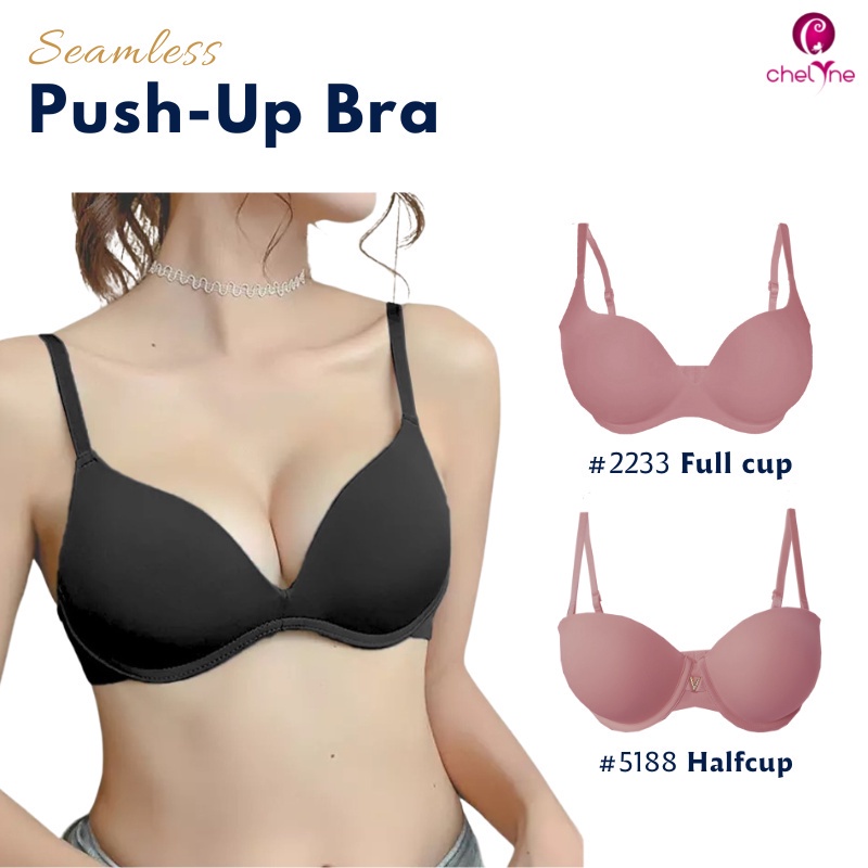 Jual Chelyne BH Seamless 2233 Full Cup / 5188 Half Cup Push-Up Bra Tebal - Bra Premium ...
