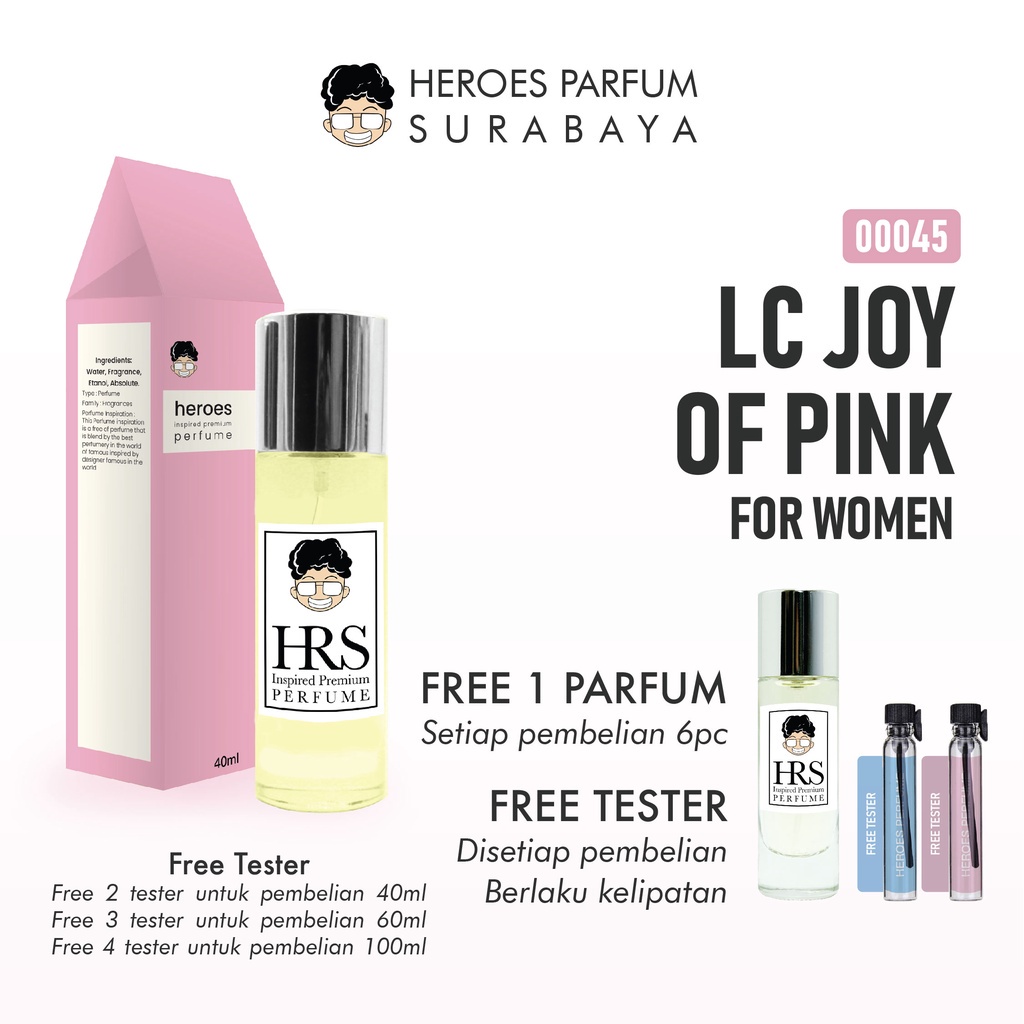 Jual Heroes Parfum - LC Joy Of Pink 00045 For Women EDP Extrait De ...