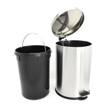 Jual Tempat Tong Sampah Injak Stainless Steel Pedal Bin 20 Liter Krisbow | Shopee Indonesia