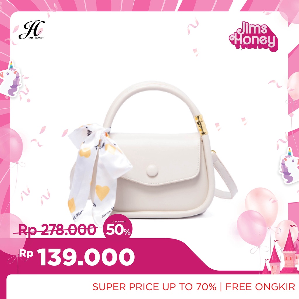 Jual JIMS HONEY ROSIE BAG TAS SELEMPANG WANITA FREE SCRAFT | Shopee Indonesia