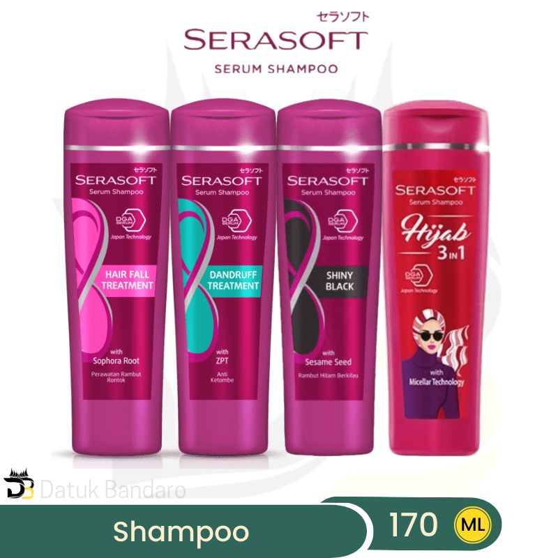 Jual SERASOFT SHAMPOO 340 ml HIJAB HAIR FALL TREATMEN 340ml DANDRUFF ...