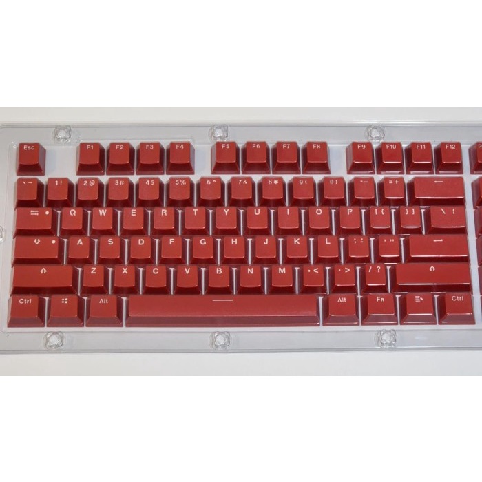 Jual Keycaps Red Single Color Abs Double Shot Oem Profile | Shopee ...