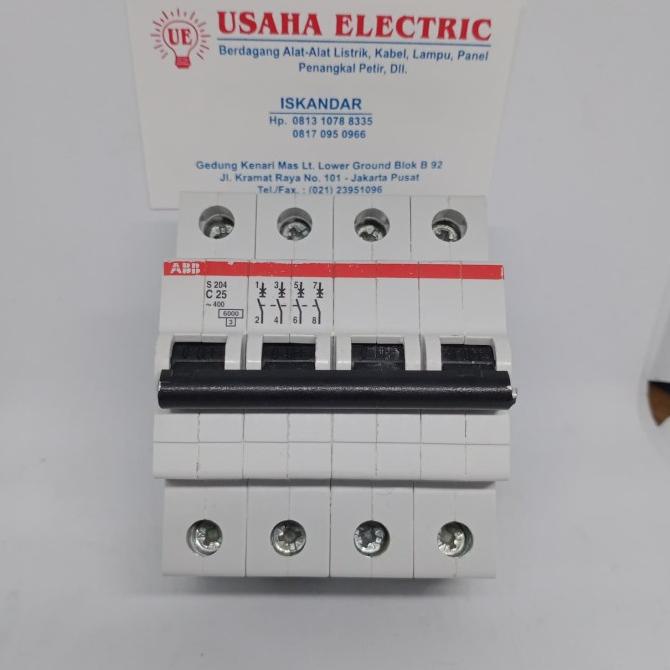 Jual Mcb 4P C25A Abb Original | Shopee Indonesia