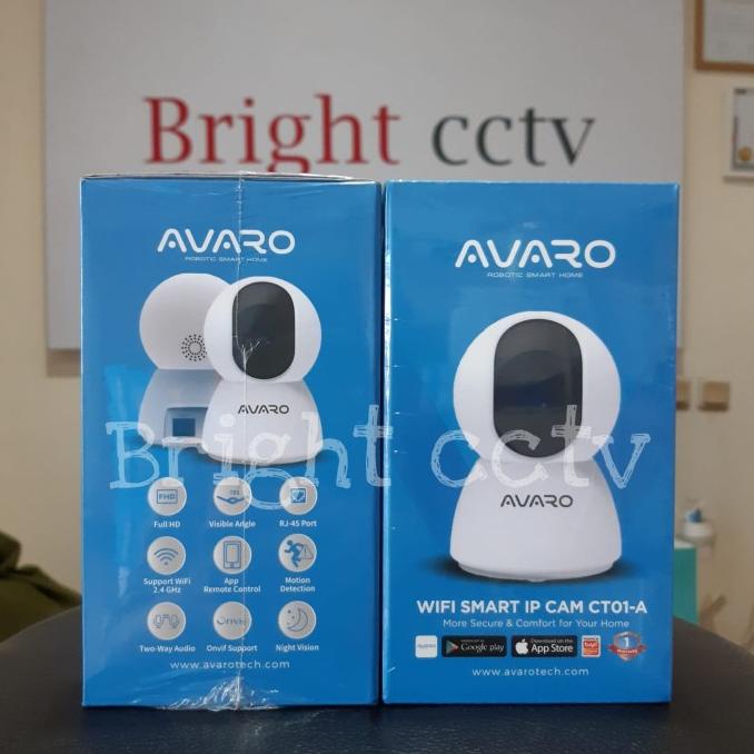 Jual Avaro CT01-A Smart IP Cam CCTV Wifi Full HD Port Lan Onvif | Shopee Indonesia