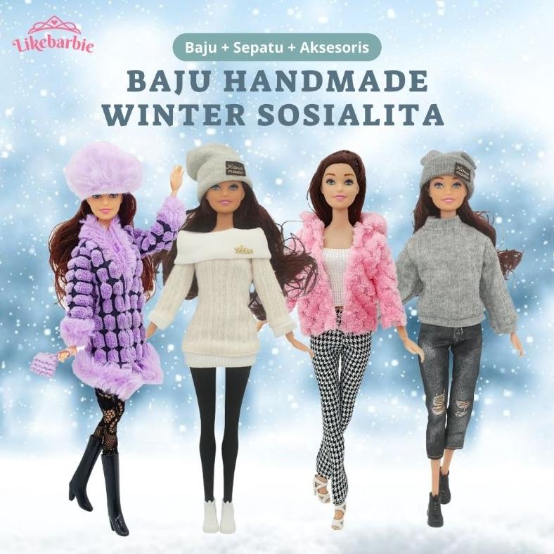 Jual Handmade Baju Winter Sosialita untk bonekaI | Shopee Indonesia