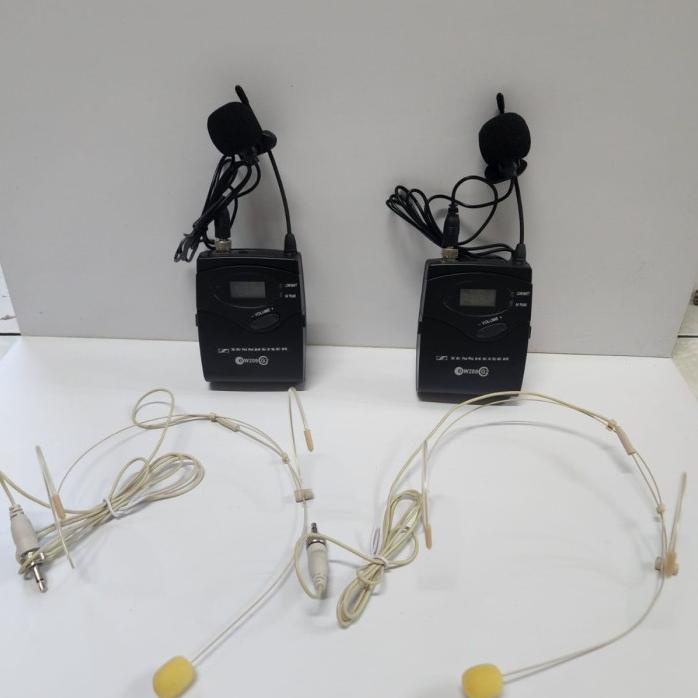 Jual MIC WIRELESS SENNHEISER EW 200 2 MIC JEPIT DAN 2 MIC BANDO NEW ...