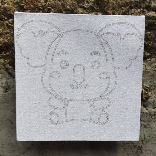 Jual painting by number kanvas lukis sketsa canvas gambar melukis anak ...