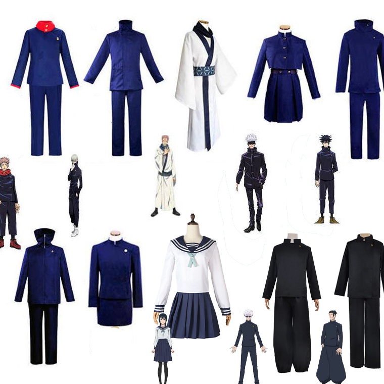 Jual LANGSUNG ATC!. 【Wetrose】Jujutsu Kaisen Cosplay Costume School ...