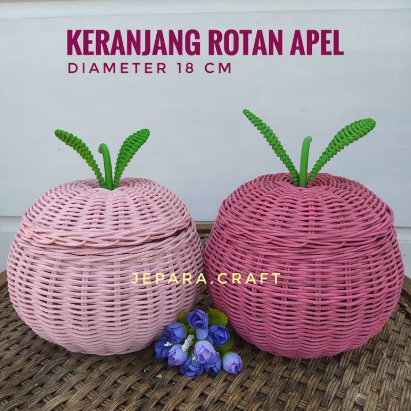 Jual Keranjang Telur Rotan Model Apel - Cat Warna | Shopee Indonesia
