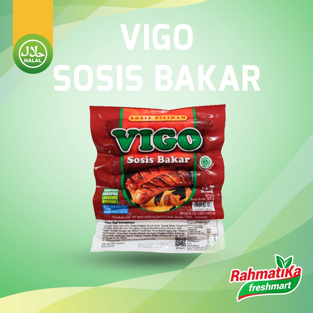 Jual Vigo Sosis Bakar Isi 7 Pcs 500 gr | Shopee Indonesia