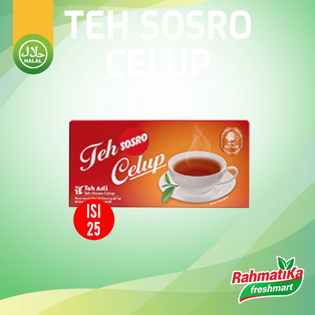 Jual Teh Sosro Celup Isi 25 / 50 gram | Shopee Indonesia