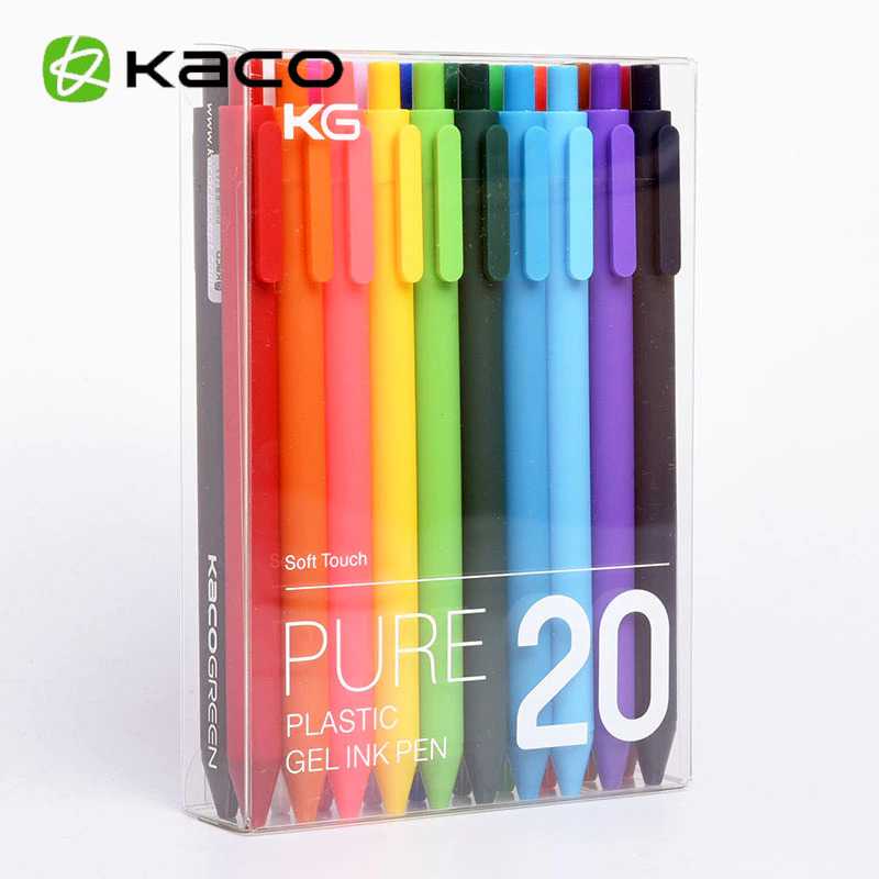 Jual KACO PURE Candy Gel Pen Pena Pulpen Bolpoin 0.5mm 20PCS - K1015 (Colorful Ink) | Shopee ...