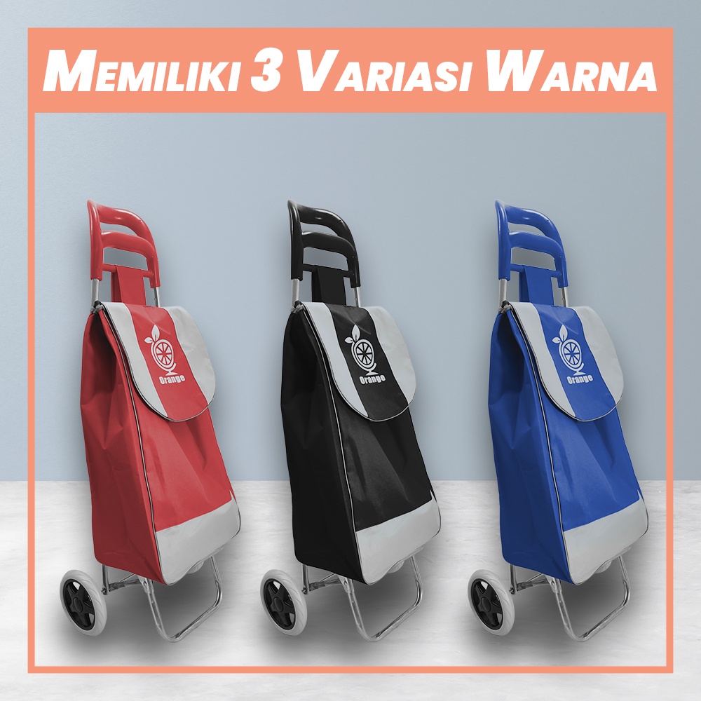 Jual Worldhome66 Tas Trolly Keranjang Trolli Belanja Supermaket - Troli ...