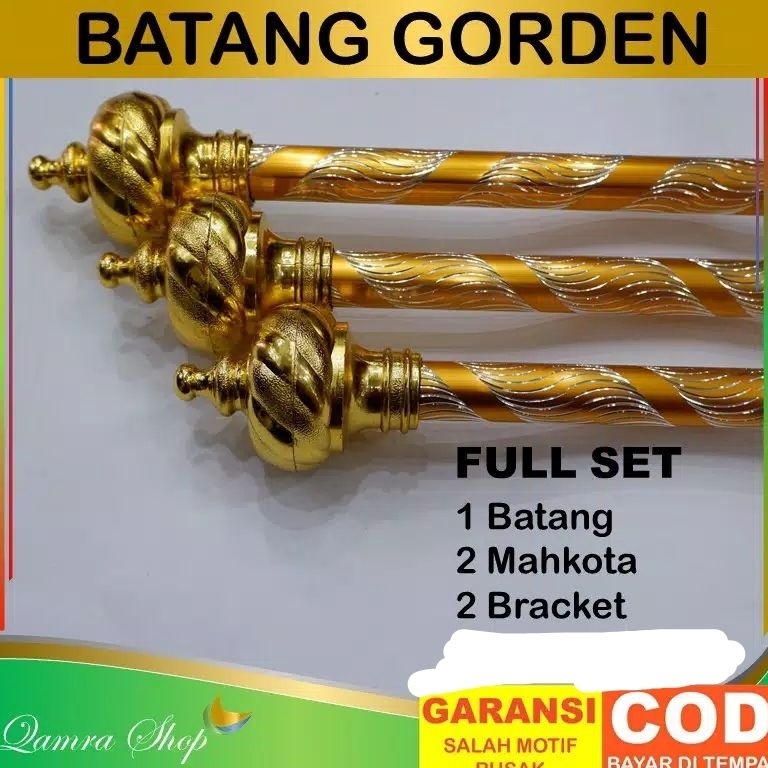 Jual Model Baru.. Batang Tiang Tongkat Rollet Besi Gorden Hordeng ...