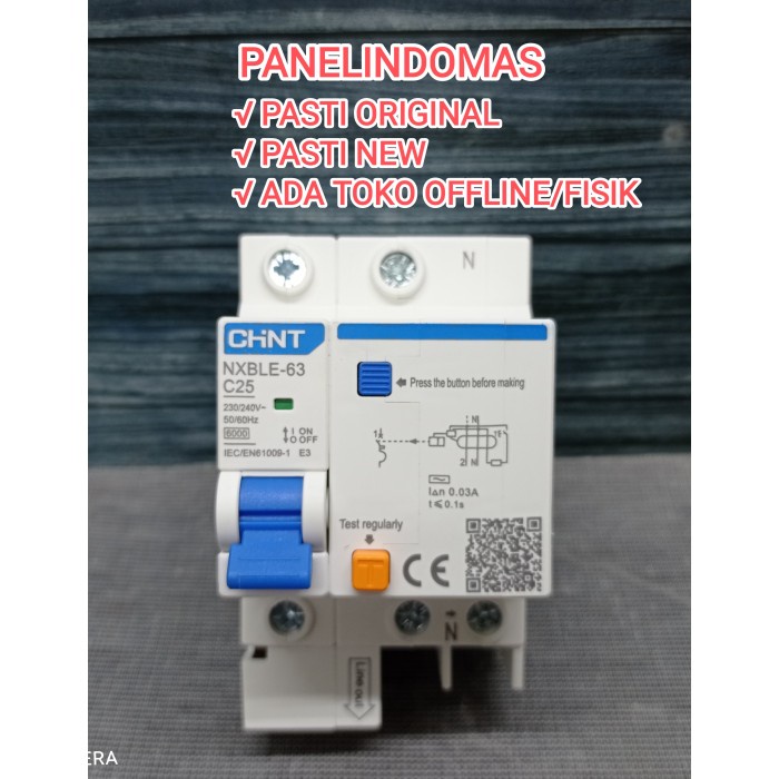 Jual RCCB ELCB RCBO + MCB Chint NXBLE-32 NXBLE32 1P+N 25A 6kA | Shopee ... Jual RCCB ELCB RCBO + MCB Chint NXBLE-32 NXBLE32 1P+N 25A 6kA | Shopee ...