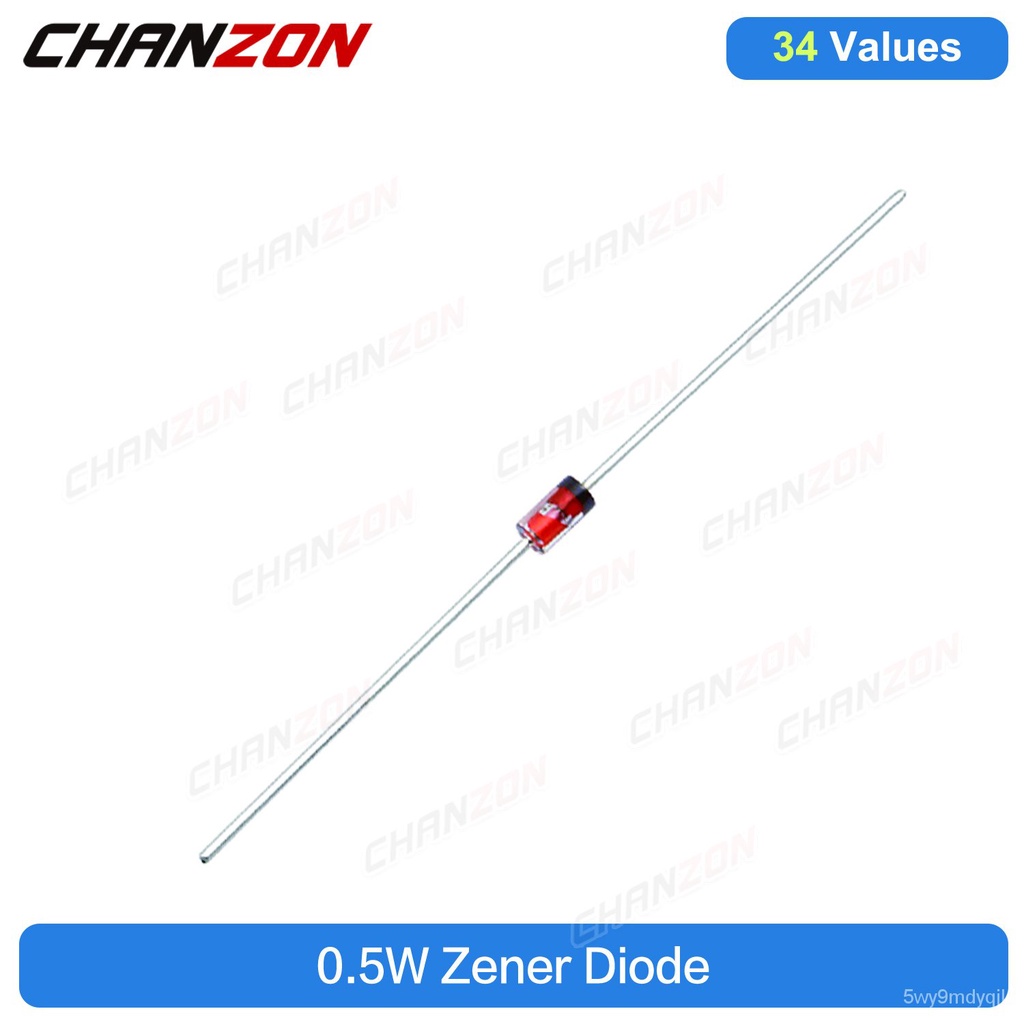 Jual &34 Values 0.5W Zener Diode kit Rectifier Assortment 2V 3V 3.3V 4 ...