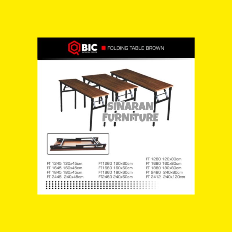 Jual MEJA LIPAT QBIC FT 1260 FOLDING TABLE MEJA SEKOLAH MEJA RESTO MEJA ...