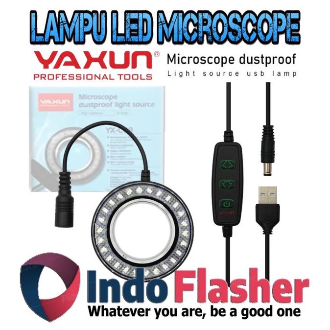 Jual Yaxun Yx-C08 Lampu Mikroskop Gsm Source Mode Ring Usb Power | Shopee Indonesia