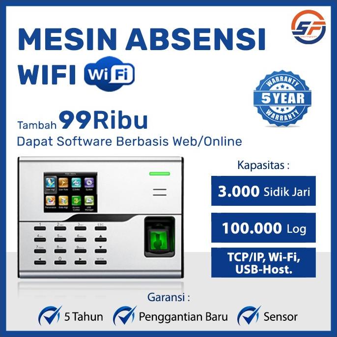 Jual Mesin Absensi Wifi | Mesin Absen Fingerprint Icon Wifi Original ...