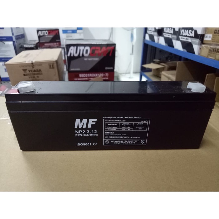 Jual Aki Baterai Kering Vrla Mf Agm Deep Cycle Mf 12V 2.3Ah Ups Solar Panel | Shopee Indonesia