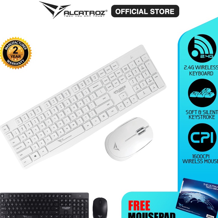 Jual Best Seller!! Keyboard Mouse Wireless Alcatroz Xplorer Air 6600 ...