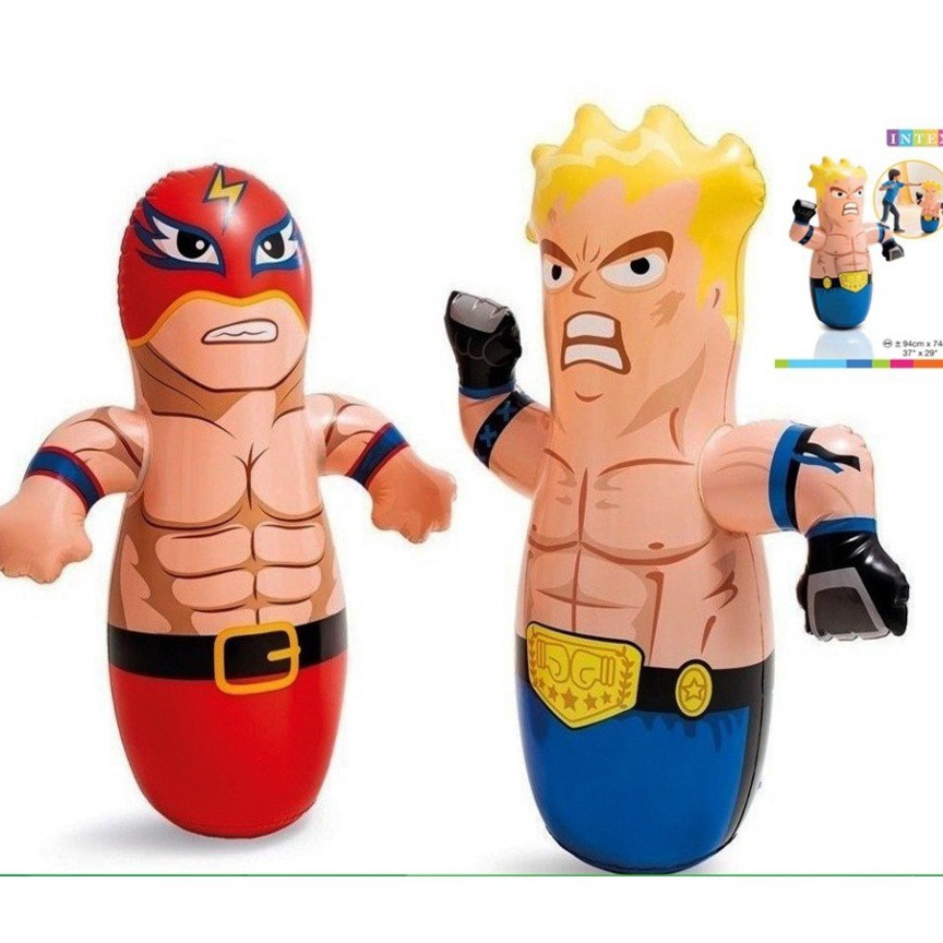 Jual VIRAL!. MAINAN ANAK SANSAK TINJU INTEX 44672 3D BOP BAGS WRESTLER ...