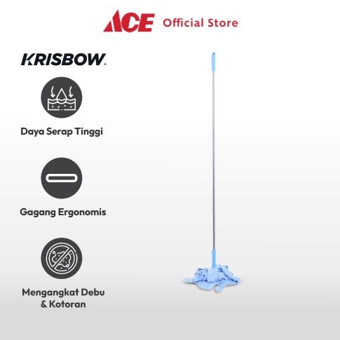 Jual Harga Murah.. Ace - Krisbow Alat Pel Microfiber - Biru Pelan ...