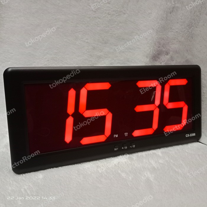 Jual Jam Digital Led Jumbo Dinding atau Meja CX 2288 | Shopee Indonesia