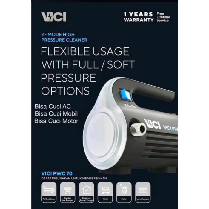 Jual Mesin Steam Cuci Mobil,cuci AC Jet Cleaner AC VICI PWC 70 (by ...