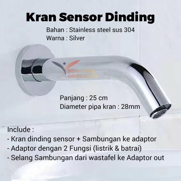 Jual Kran Sensor Tembok Kran Wudhu Kran Washtafel Otomatis Kran Air ...