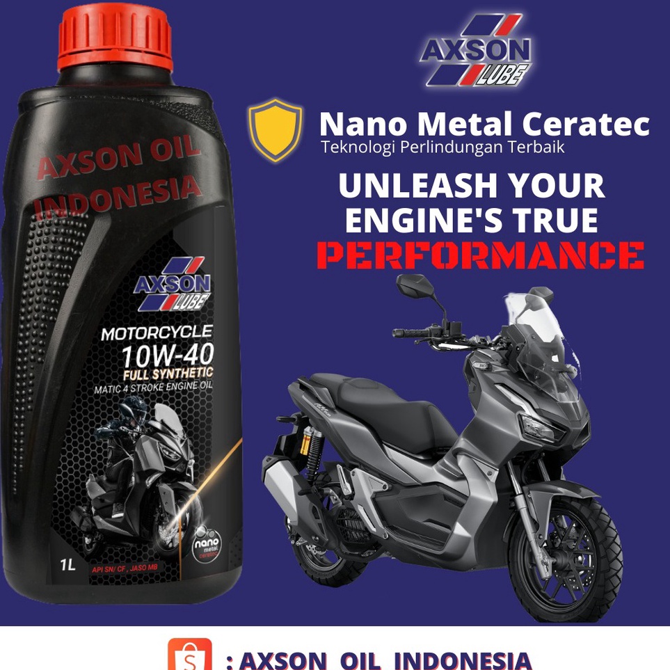 Jual ・ EM7 Axson Fully Synthetic Automatic Oil 10W-40 - JASO MB (Motor ...