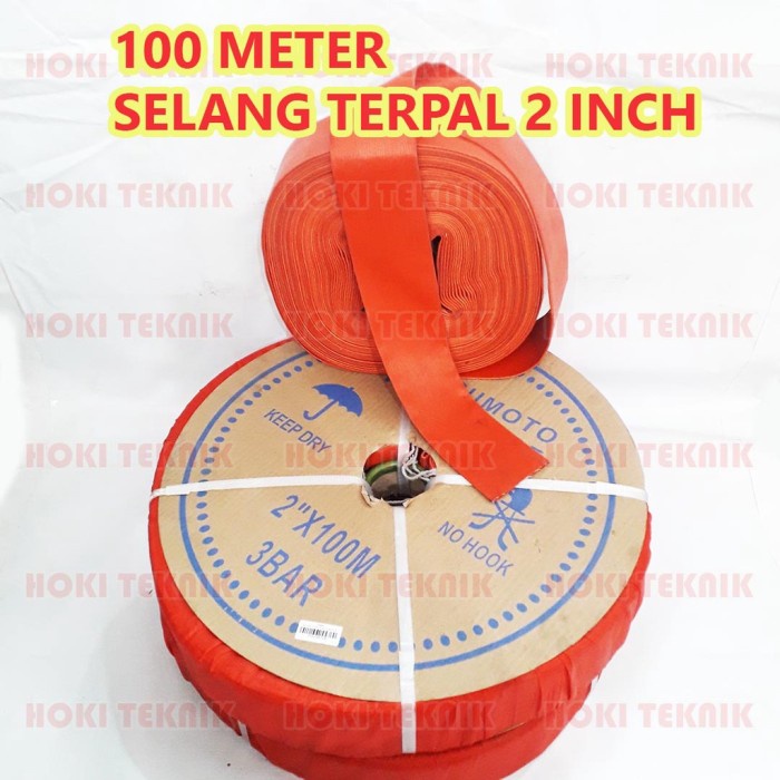 Jual 1 Roll Selang Terpal Selang Buang Alkon 2 inch Pompa Air Irigasi ...