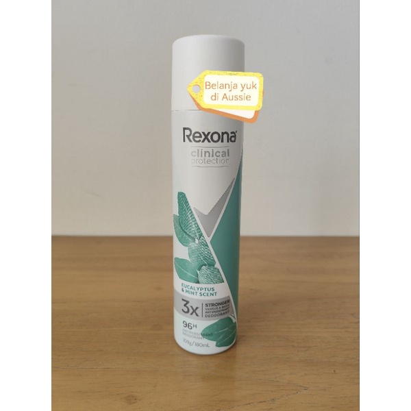 Jual REXONA Spray Clinical Protection 96h Antiperspirant 109g/180mL ...