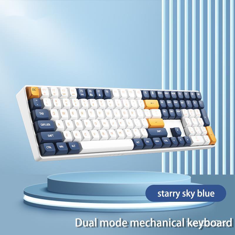 Jual &2023 A108 Gaming Mechanical Keyboard 2.4G Wireless USB Type-c ...