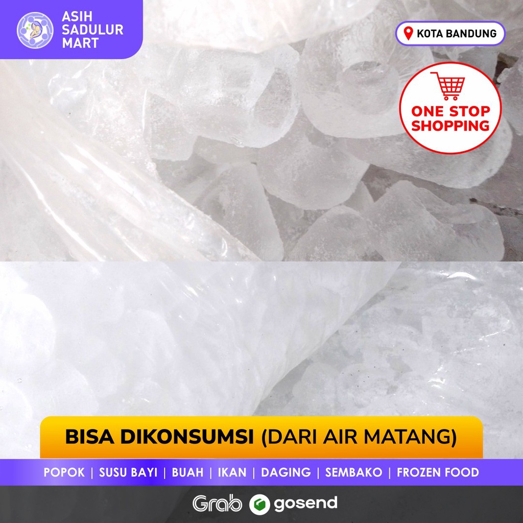 Jual Es Batu Kristal / Ice Cube 5kg 10kg Promo Bandung | Shopee Indonesia