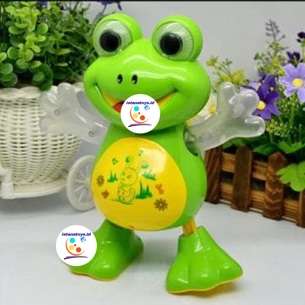 Jual Mainan Anak Lucu Frog Dancing Suara Dan Lampu Mainan Katak Goyang ...