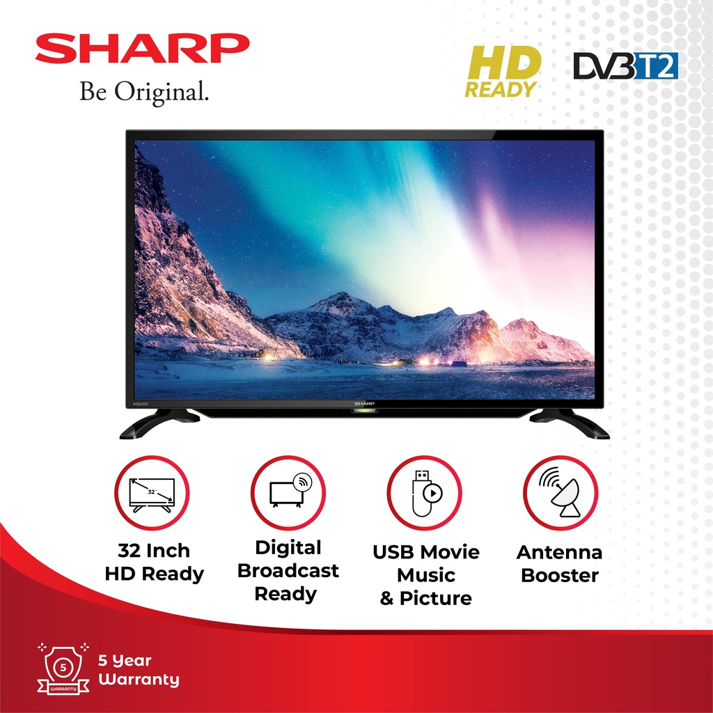 Jual SHARP LED TV Aquos Digital 32 Inchi 2T-C32DD1I | Shopee Indonesia